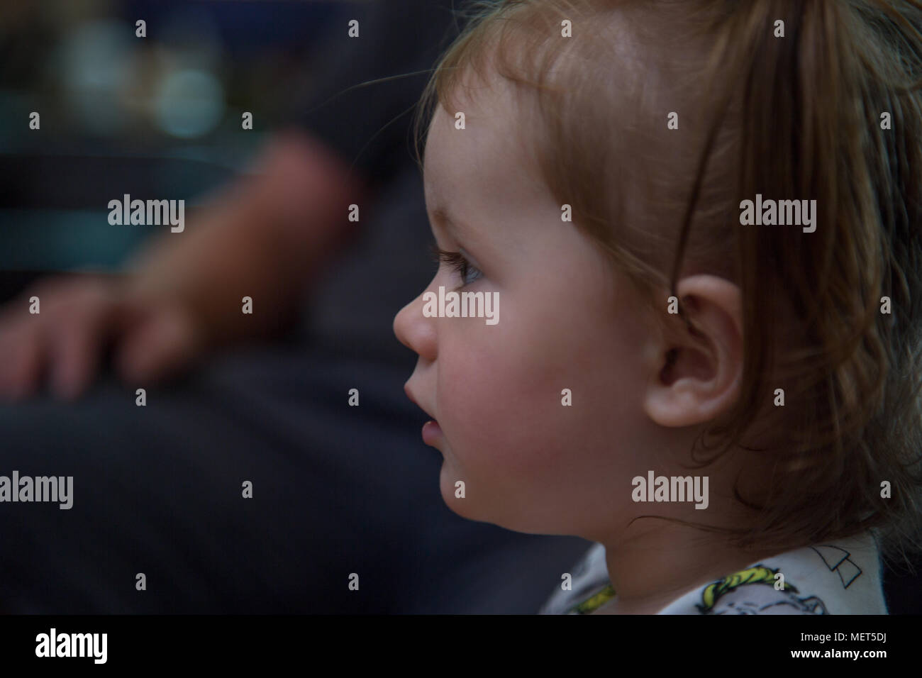 Infant staring into space Stock Photo - Alamy