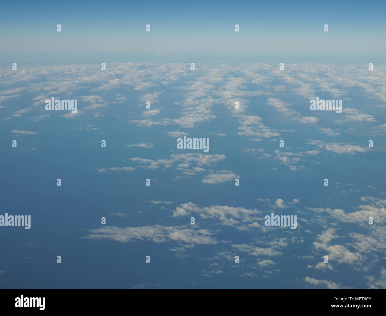 Scenic view on blue sky and scenery of cloud formation panorama as seen ...