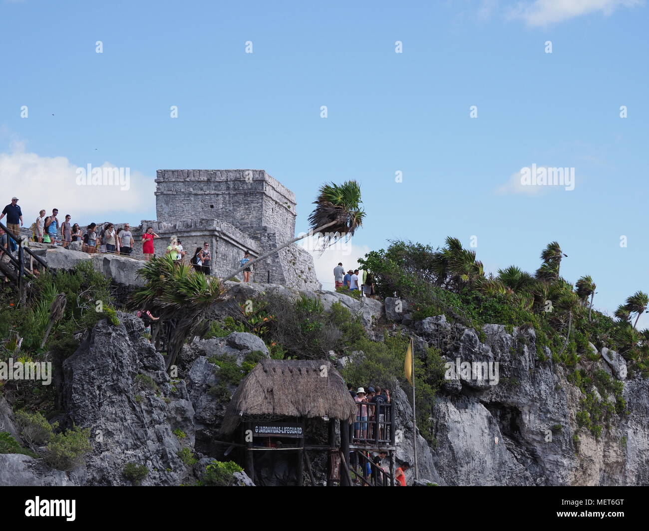TULUM, MEXICO NORTH AMERICA on MARCH 2018: Ancient ruins of mayan ...