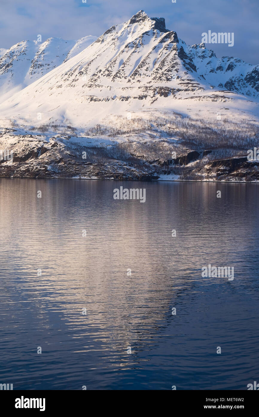 Norwegian Landscape - Lyngen Alps Sunset Stock Photo - Alamy