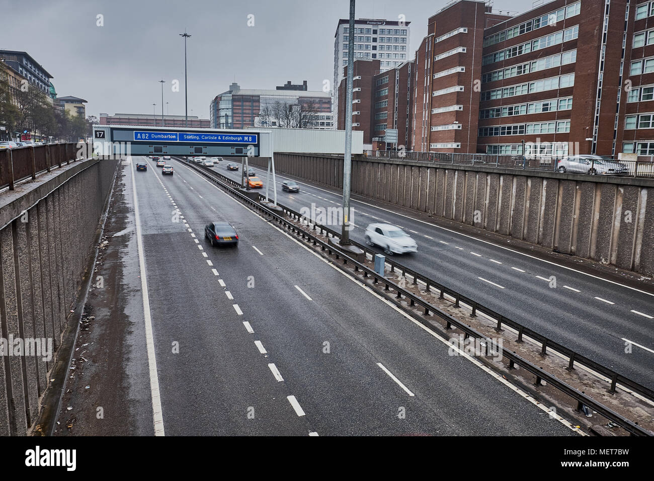 Road signs motorway junction sign hi-res stock photography and images ...