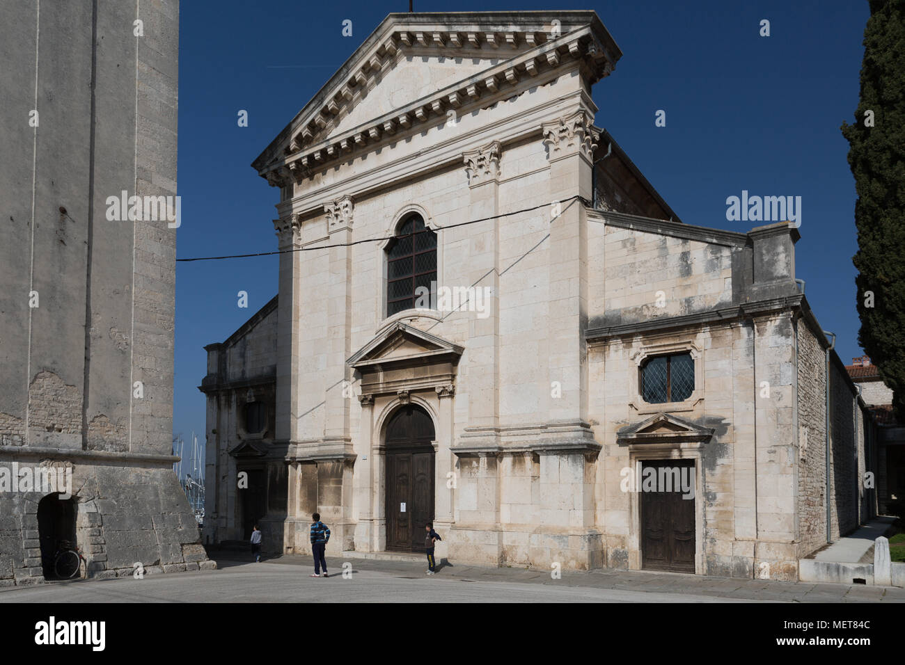 Roman Catholic church in Pula Croatia Stock Photo - Alamy