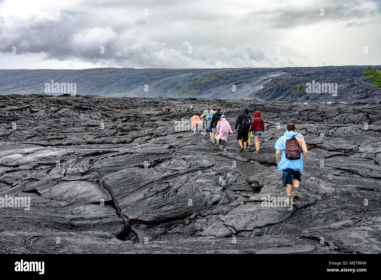 Lava Flow Kalapana Hawaii