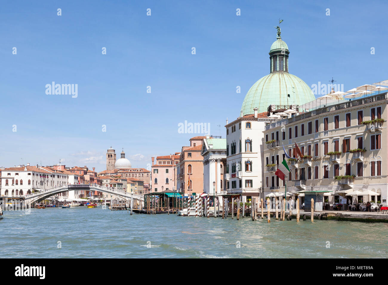 Scalzi Bridge on the Grand Canal, Santa Croce, Venice, Veneto, Italy ...