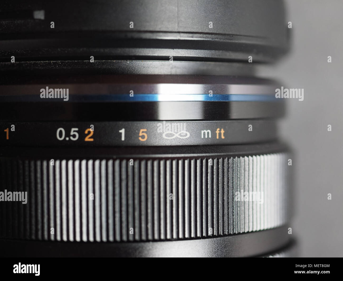 digital camera lens with detail of focus distance ring Stock Photo - Alamy
