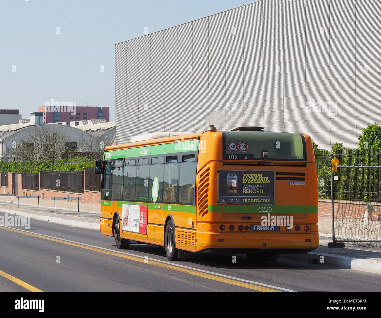 MILAN, ITALY - CIRCA APRIL 2018: ATM public transport bus Stock Photo ...