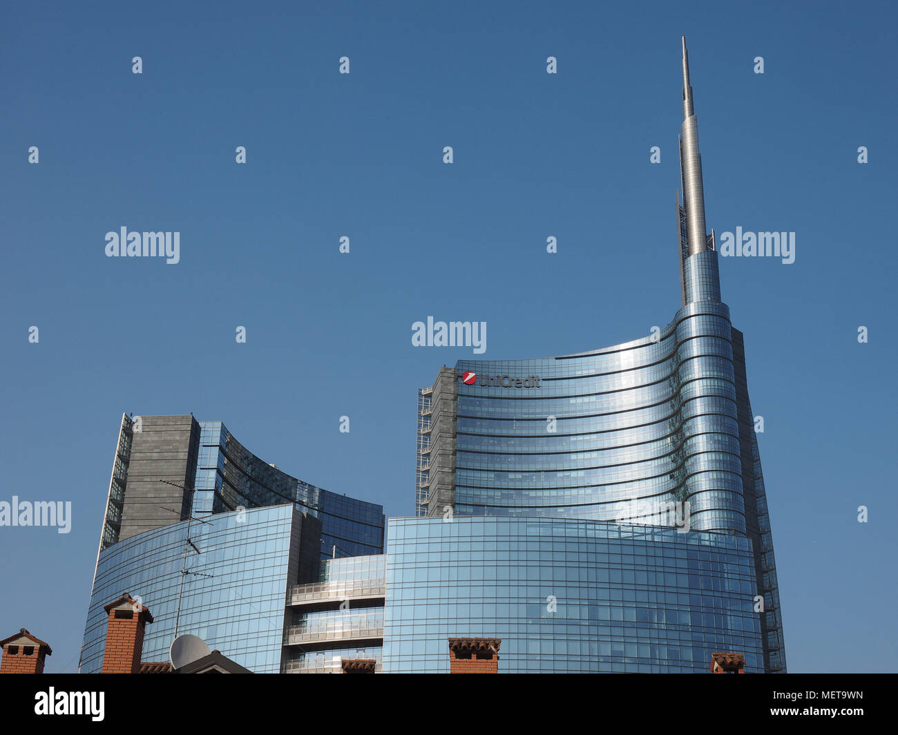 MILAN, ITALY - CIRCA APRIL 2018: Torre UniCredit (meaning UniCredit ...