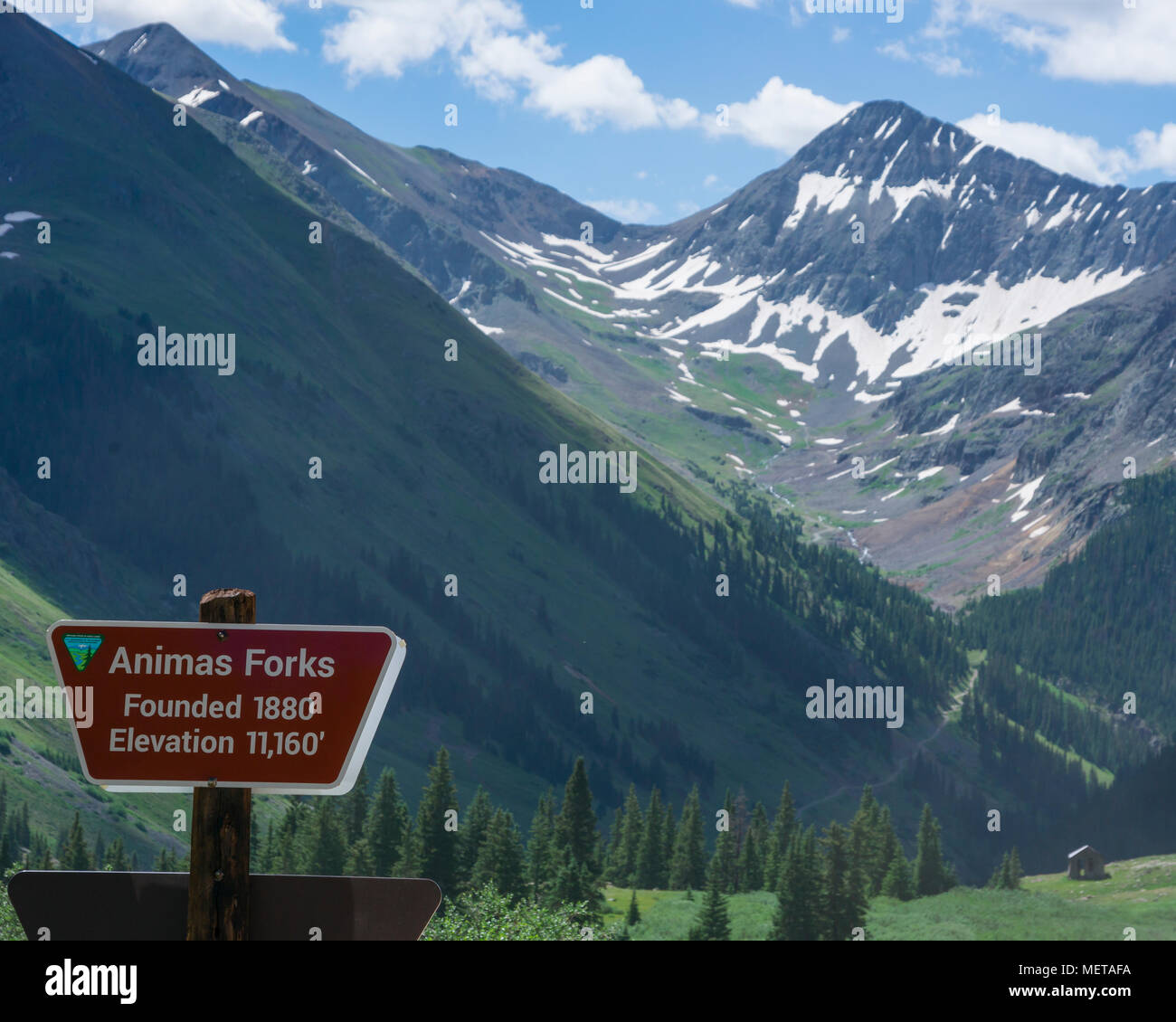 Animas Forks, where the air is clear and crisp at 11,000' Stock Photo ...