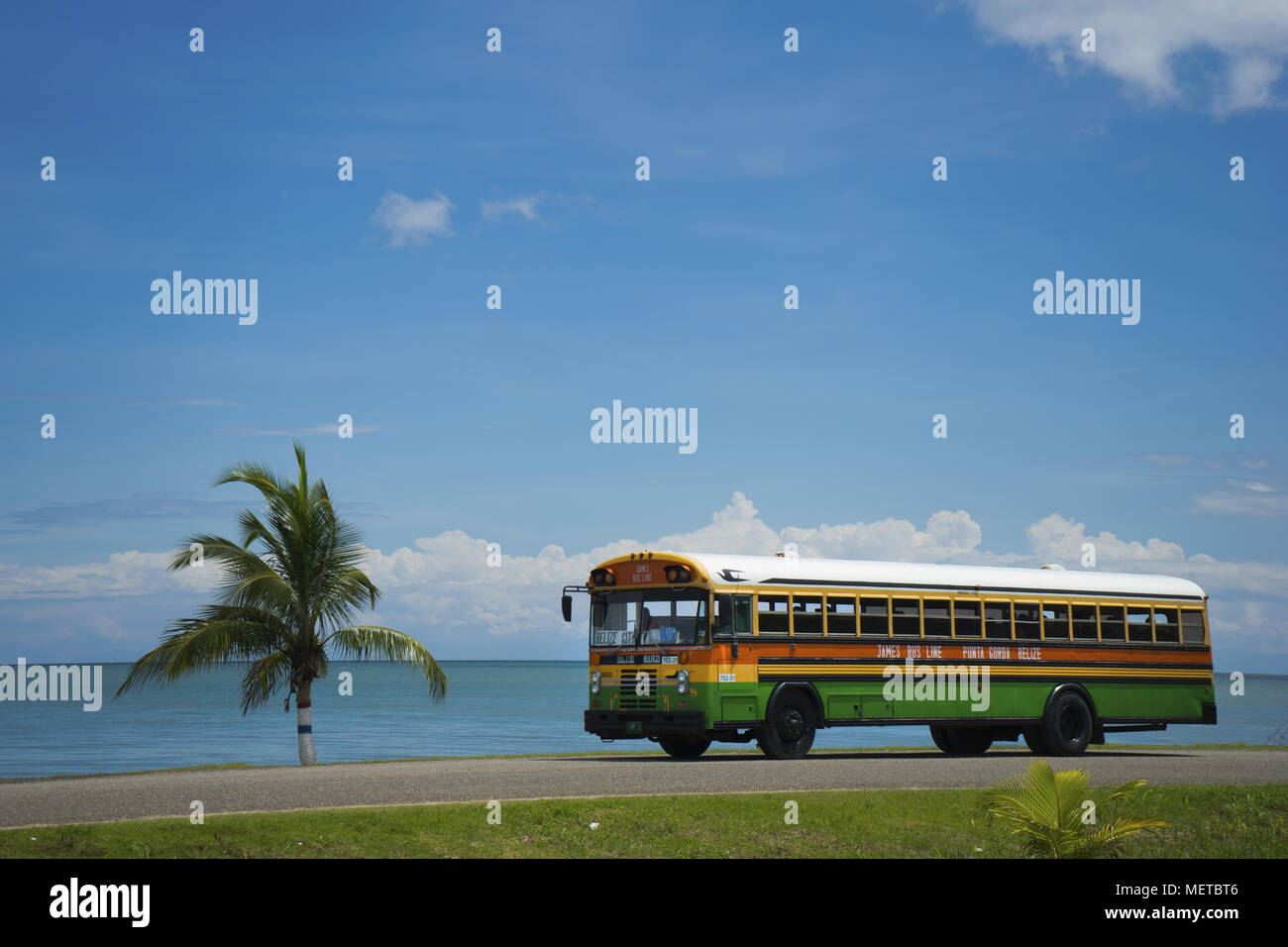 Belize bus hi-res stock photography and images - Alamy