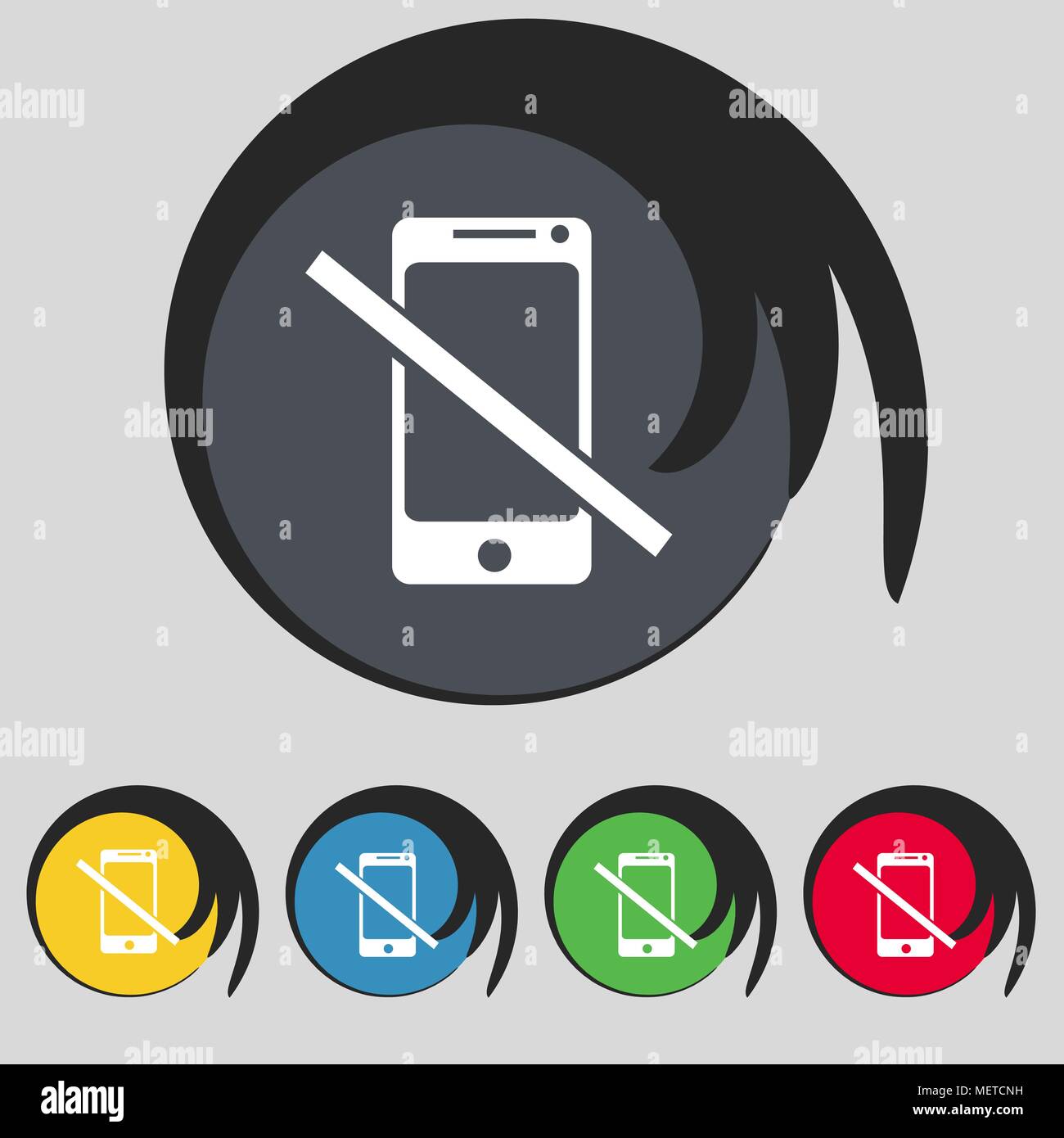 Do not call. Smartphone sign icon. Support symbol. Call center ...