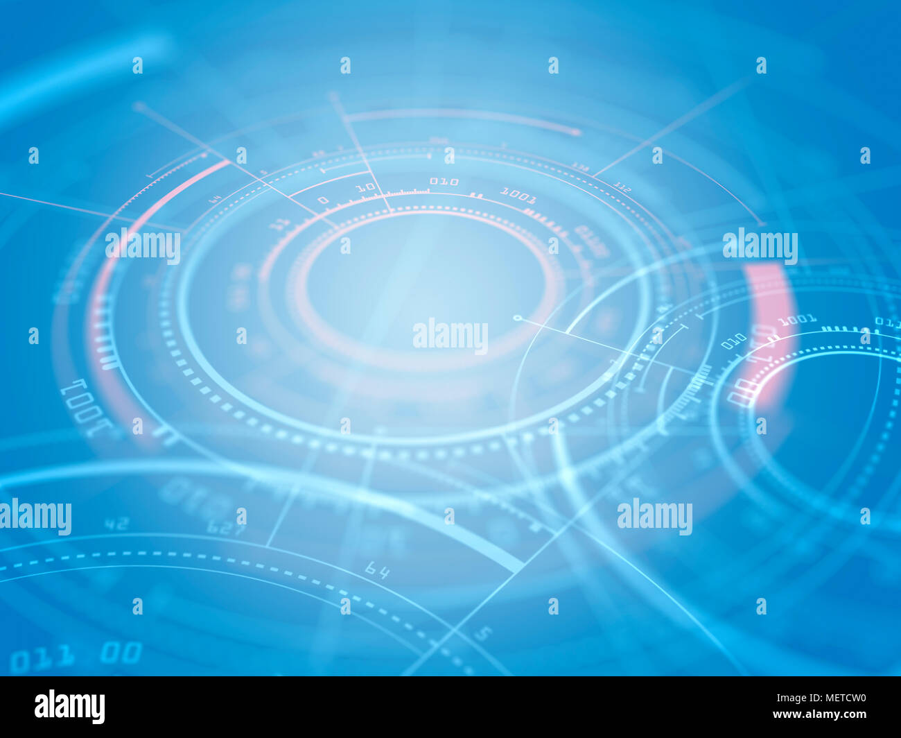 Piled up Circular Monitors Stock Photo - Alamy