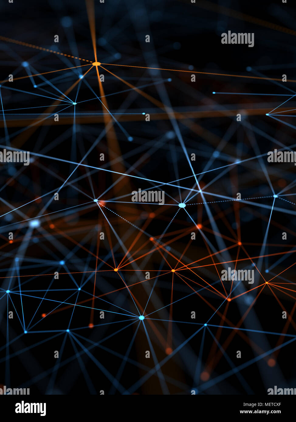 Connecting Network Lines Stock Photo - Alamy