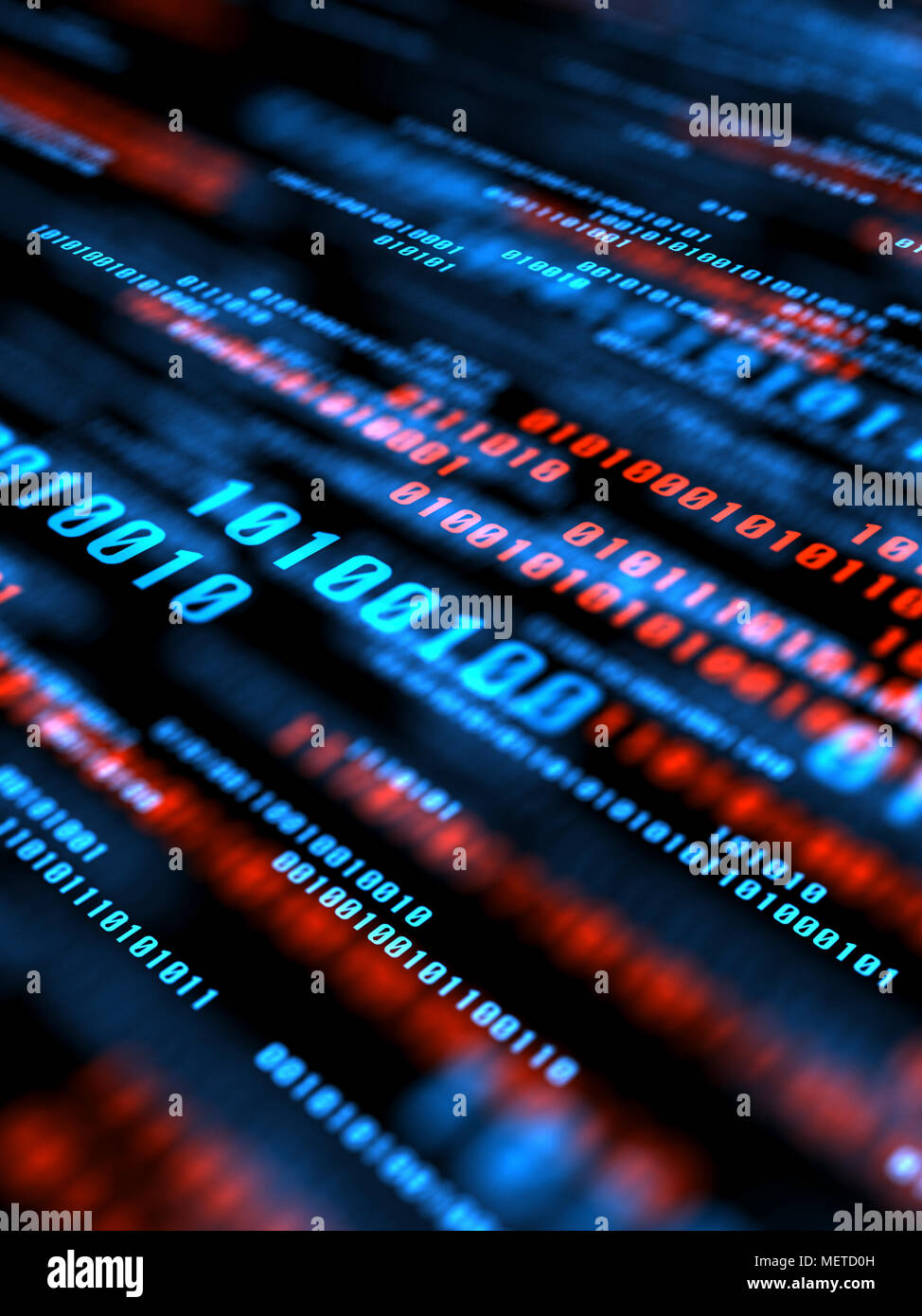 Jumbled Digital Numbers Stock Photo - Alamy