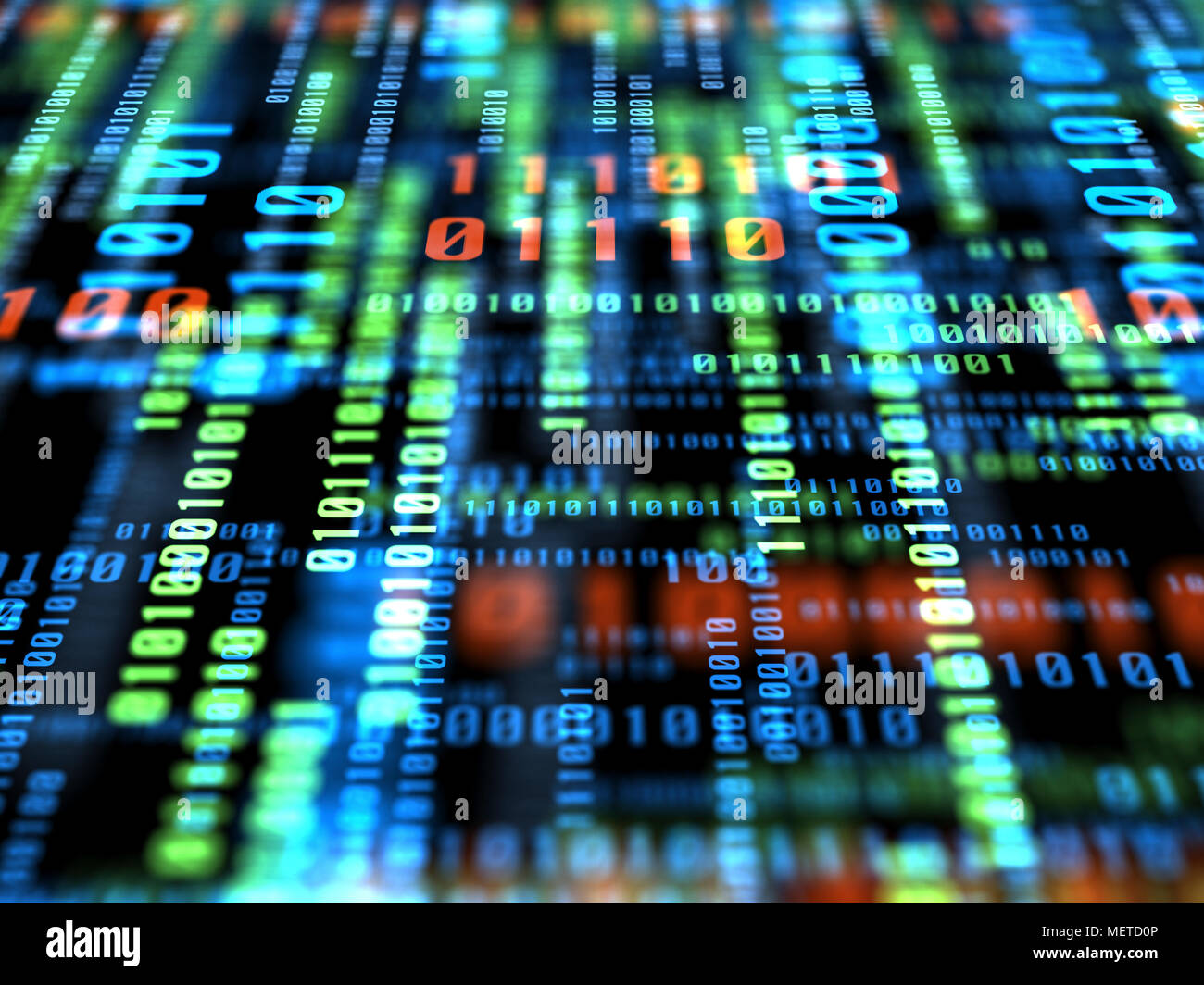 Crossed and Jumbled Digital Numbers Stock Photo - Alamy