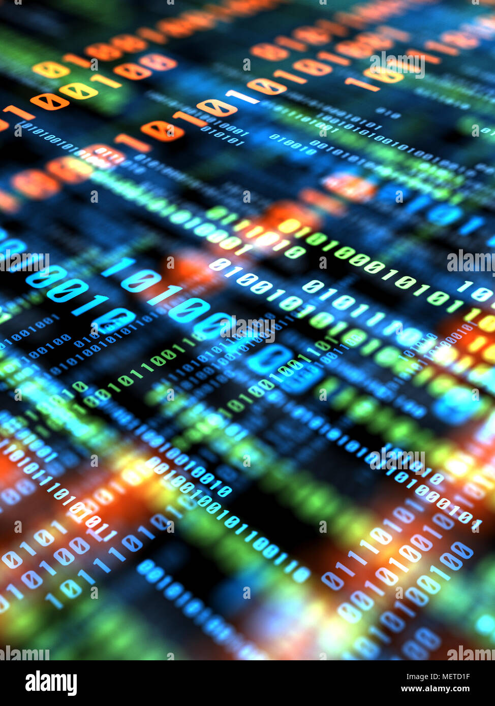 Crossed and Jumbled Digital Numbers Stock Photo - Alamy