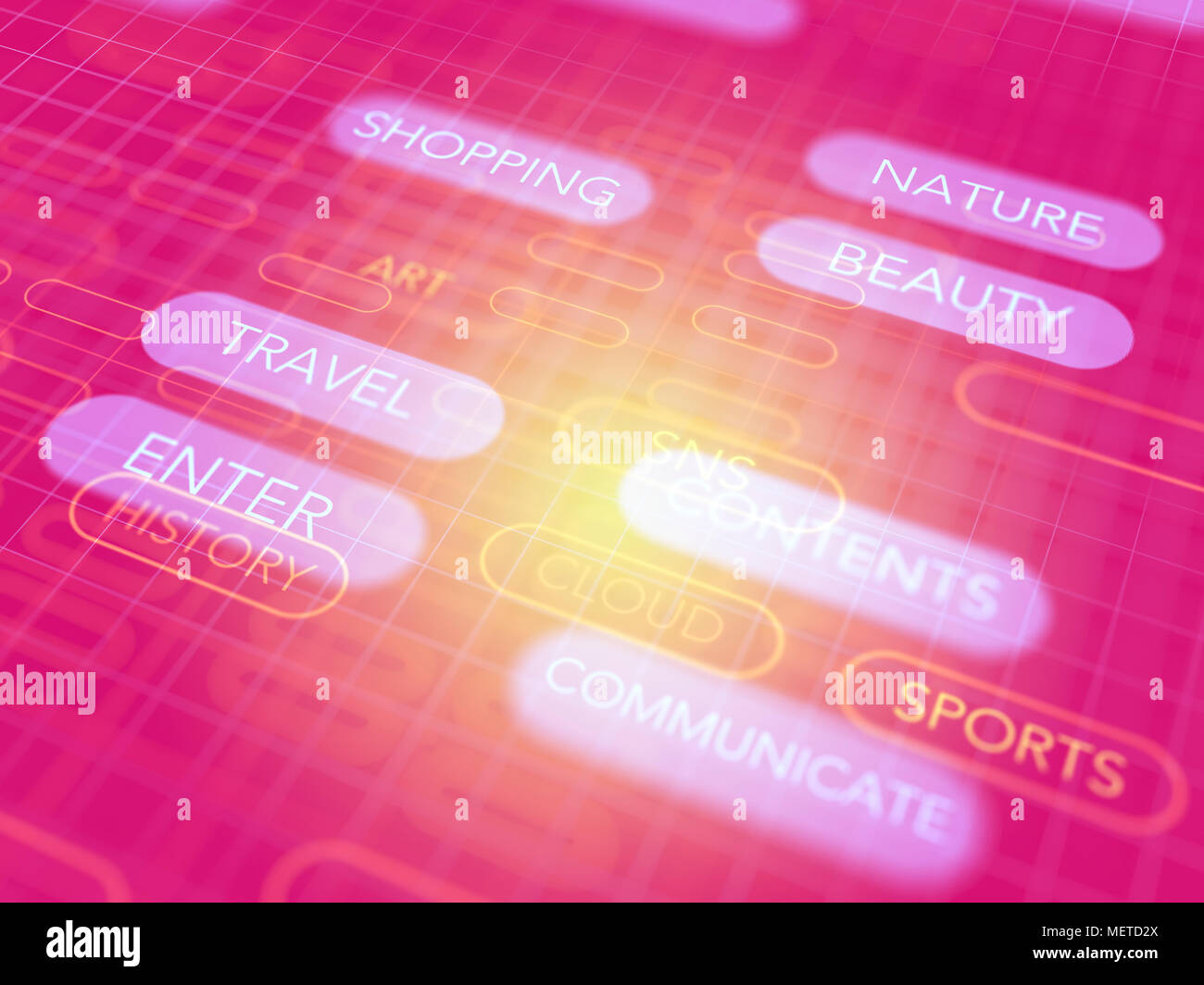 Trend Characters and Button Stock Photo - Alamy