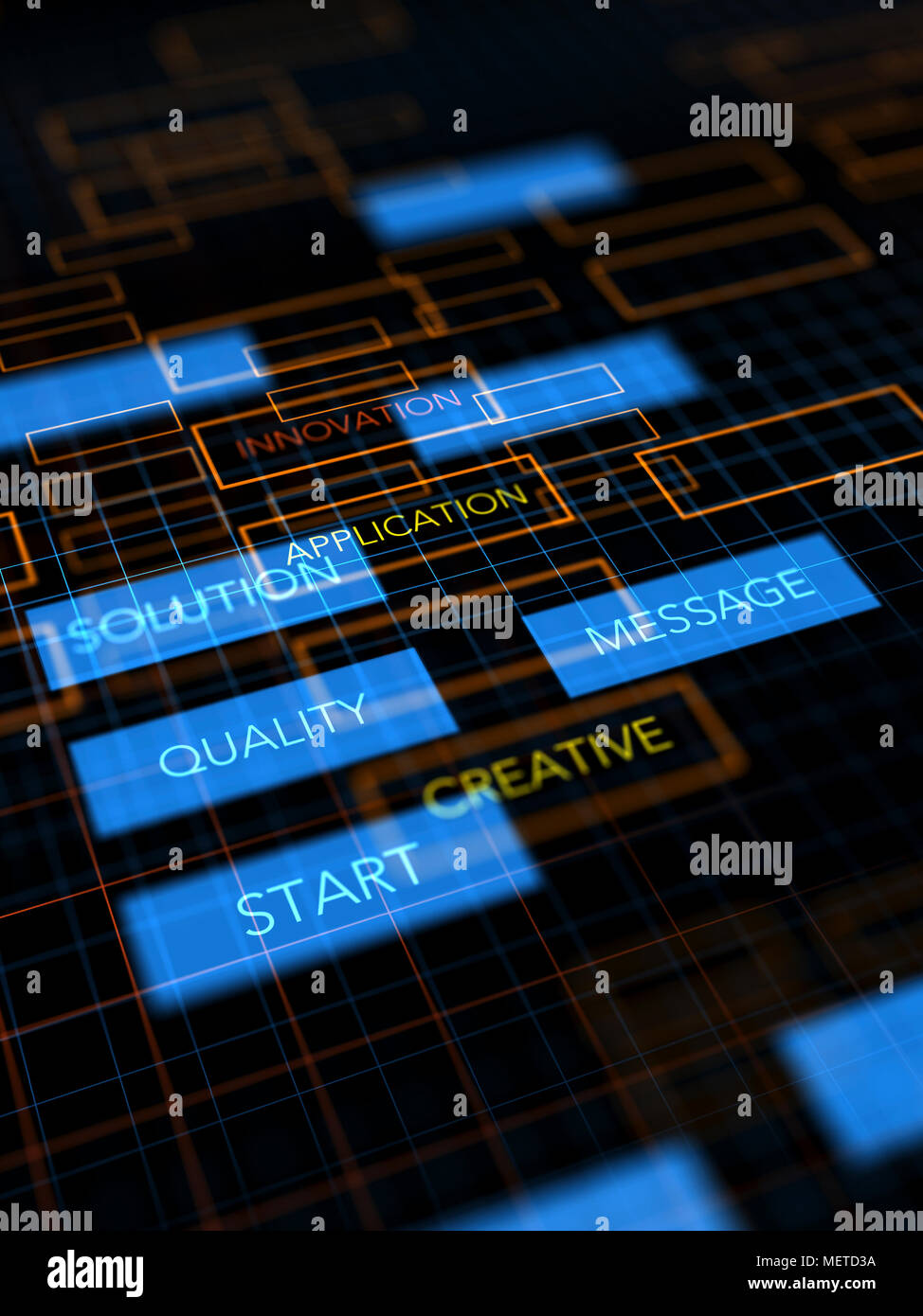 Trend Characters and Button Stock Photo - Alamy