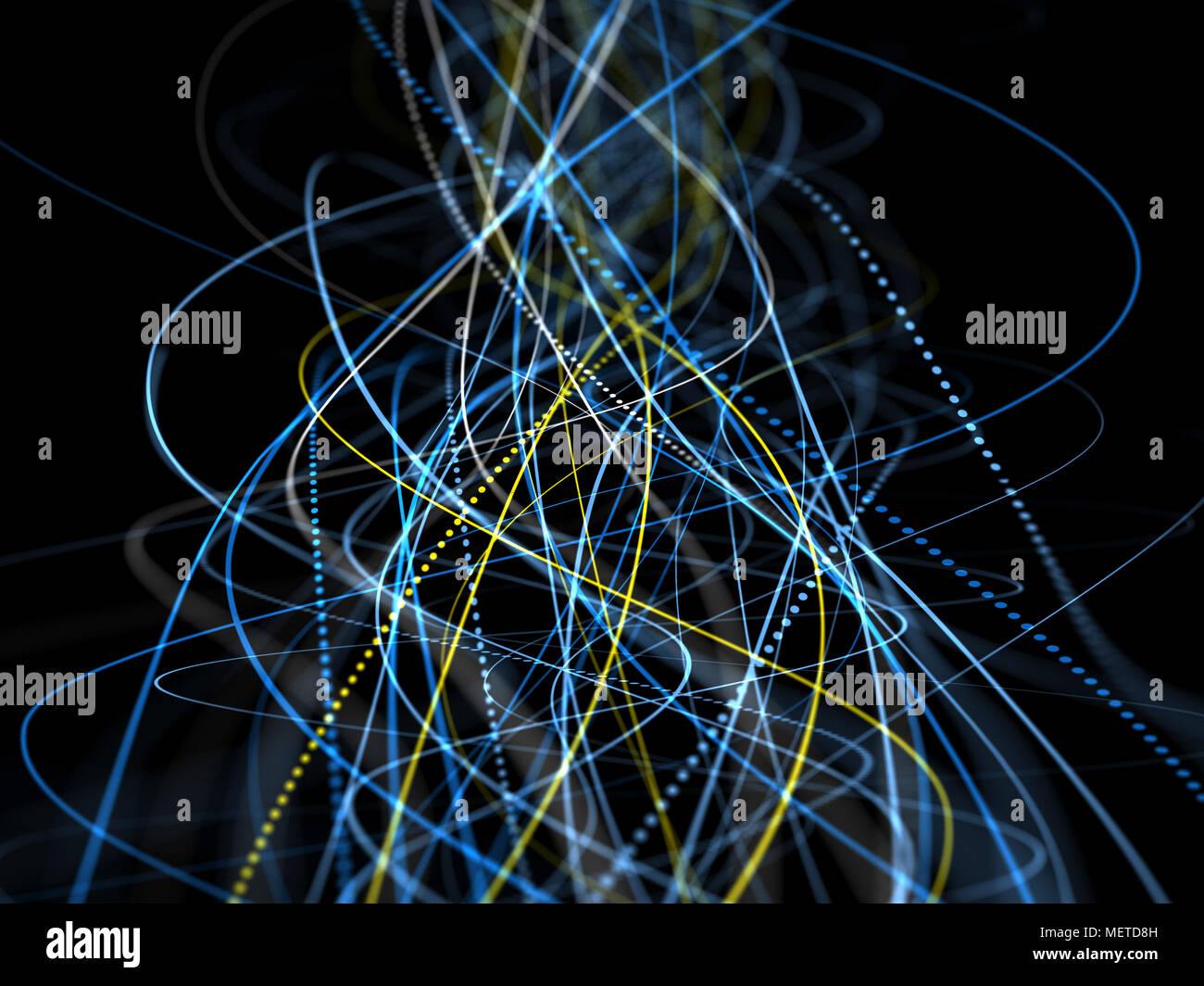 Tangled Light Beam meandering Stock Photo - Alamy