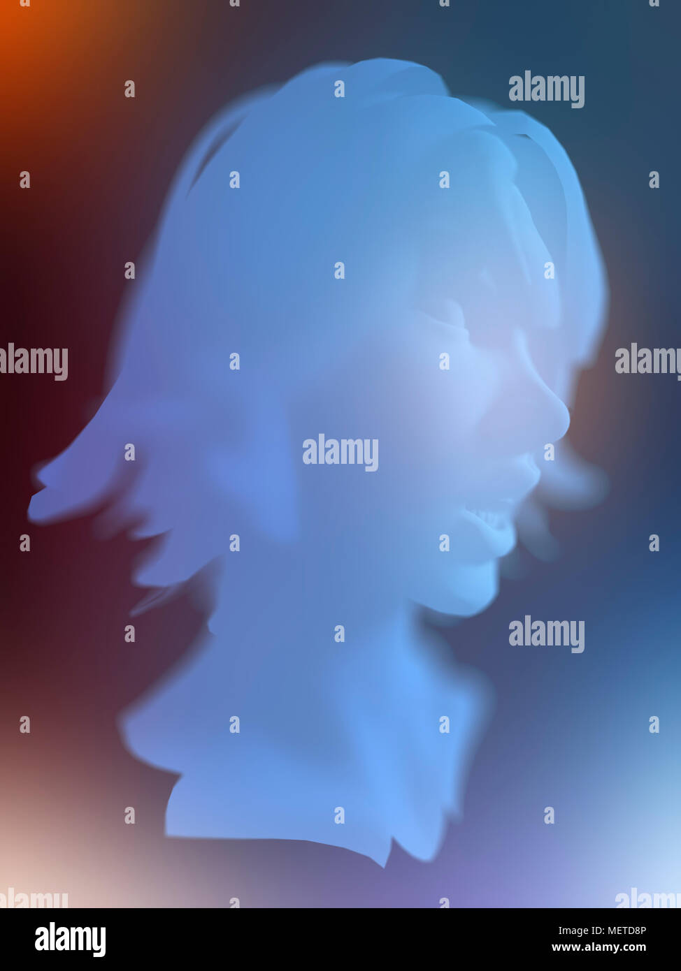 Weird Woman's Head Stock Photo - Alamy