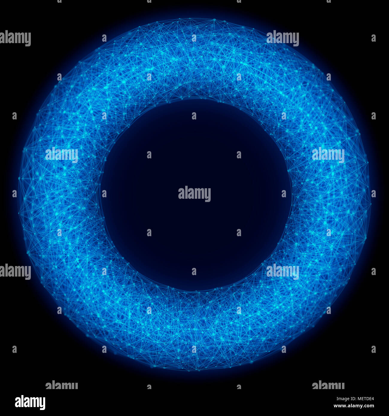Ring Network Lines Stock Photo - Alamy