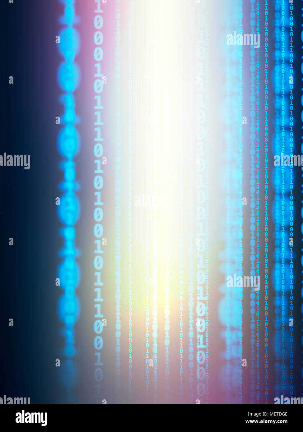 Floating Vertical Digital Numbers Stock Photo - Alamy