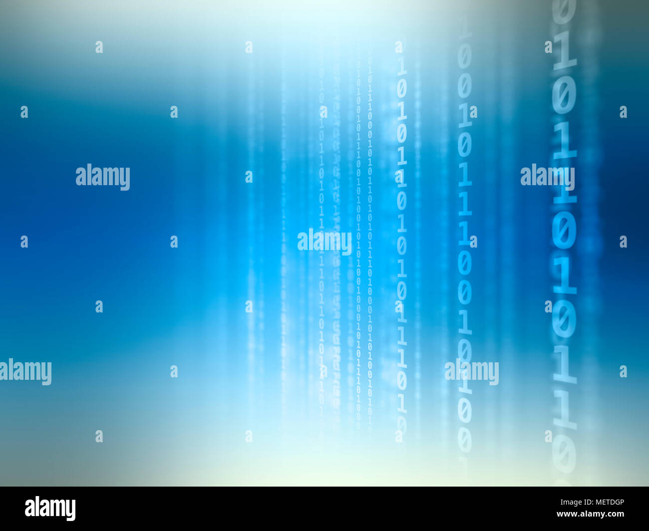Floating Vertical Digital Numbers Stock Photo - Alamy