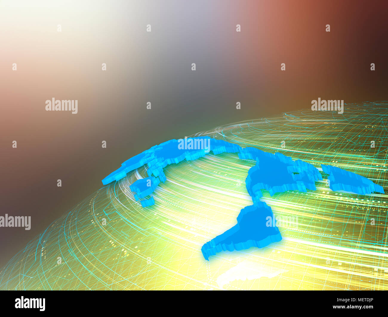 World map digital motion hi-res stock photography and images - Alamy