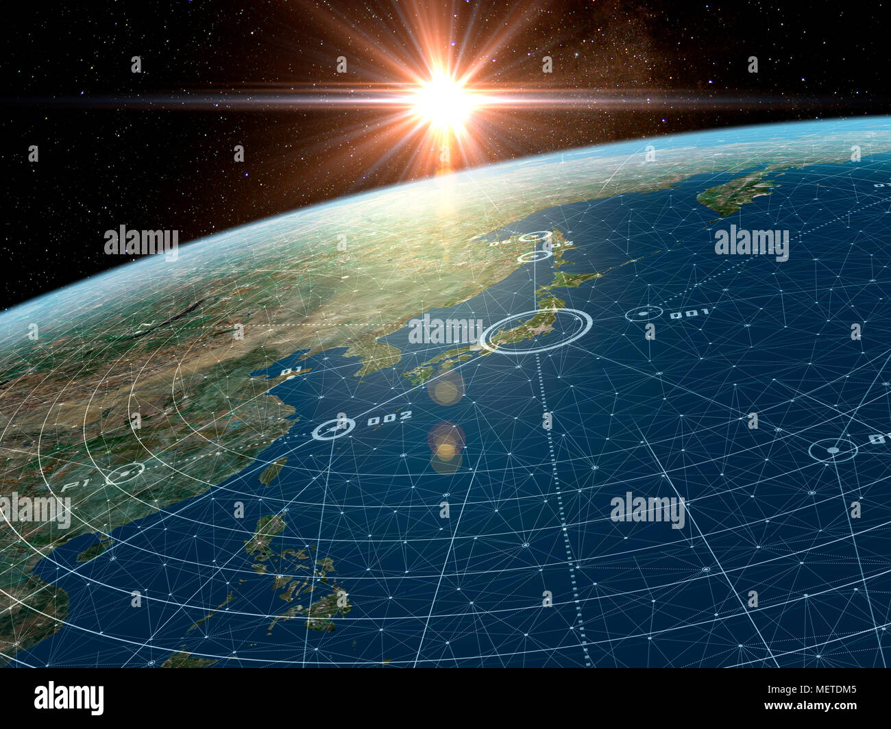 Northeast asia map hi-res stock photography and images - Alamy