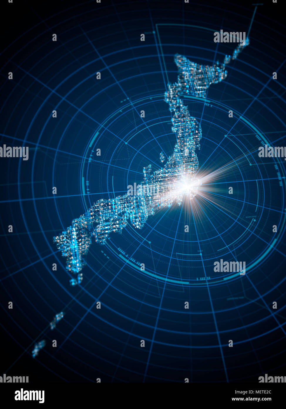 Circuit Design Japanese Map Stock Photo - Alamy