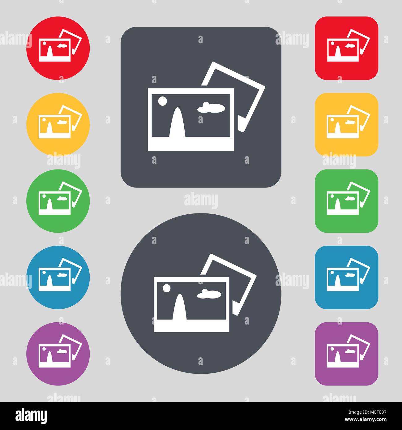 Copy File JPG sign icon. Download image file symbol. Set colourful ...