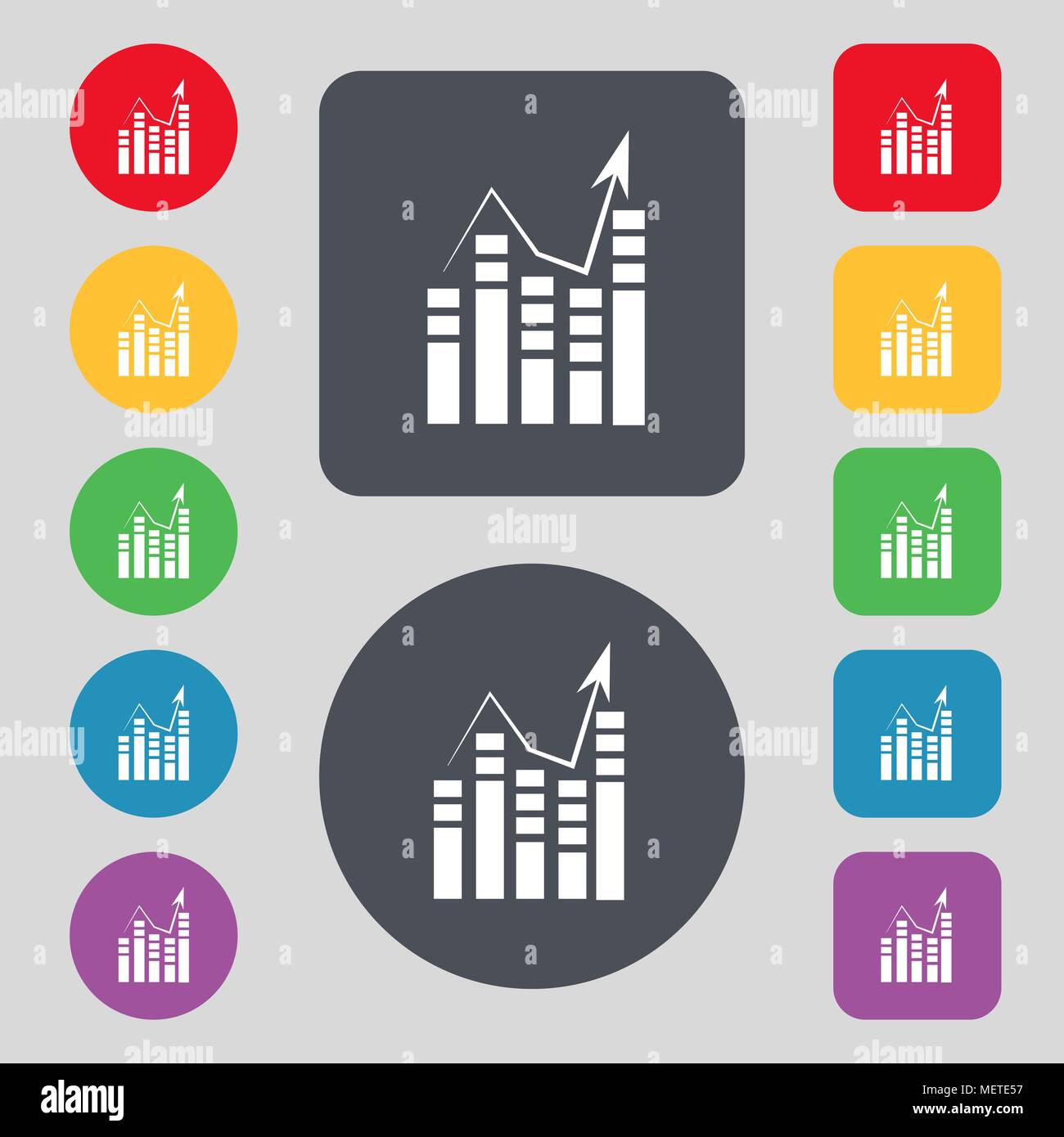 Text file sign icon. Add File document with chart symbol. Accounting ...
