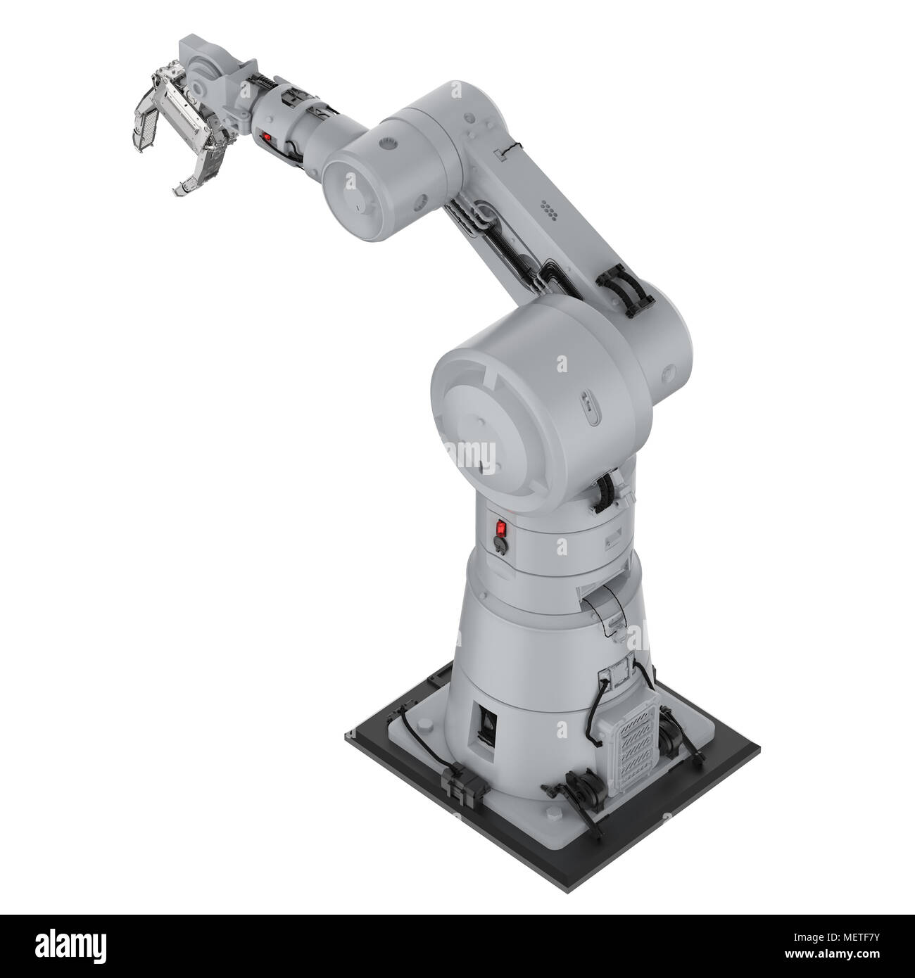 3d rendering robotic arm or robot hand isolated Stock Photo - Alamy