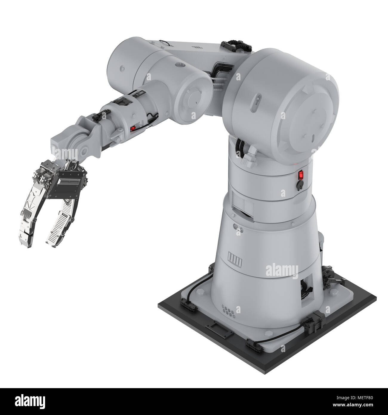 3d rendering robotic arm or robot hand isolated Stock Photo - Alamy