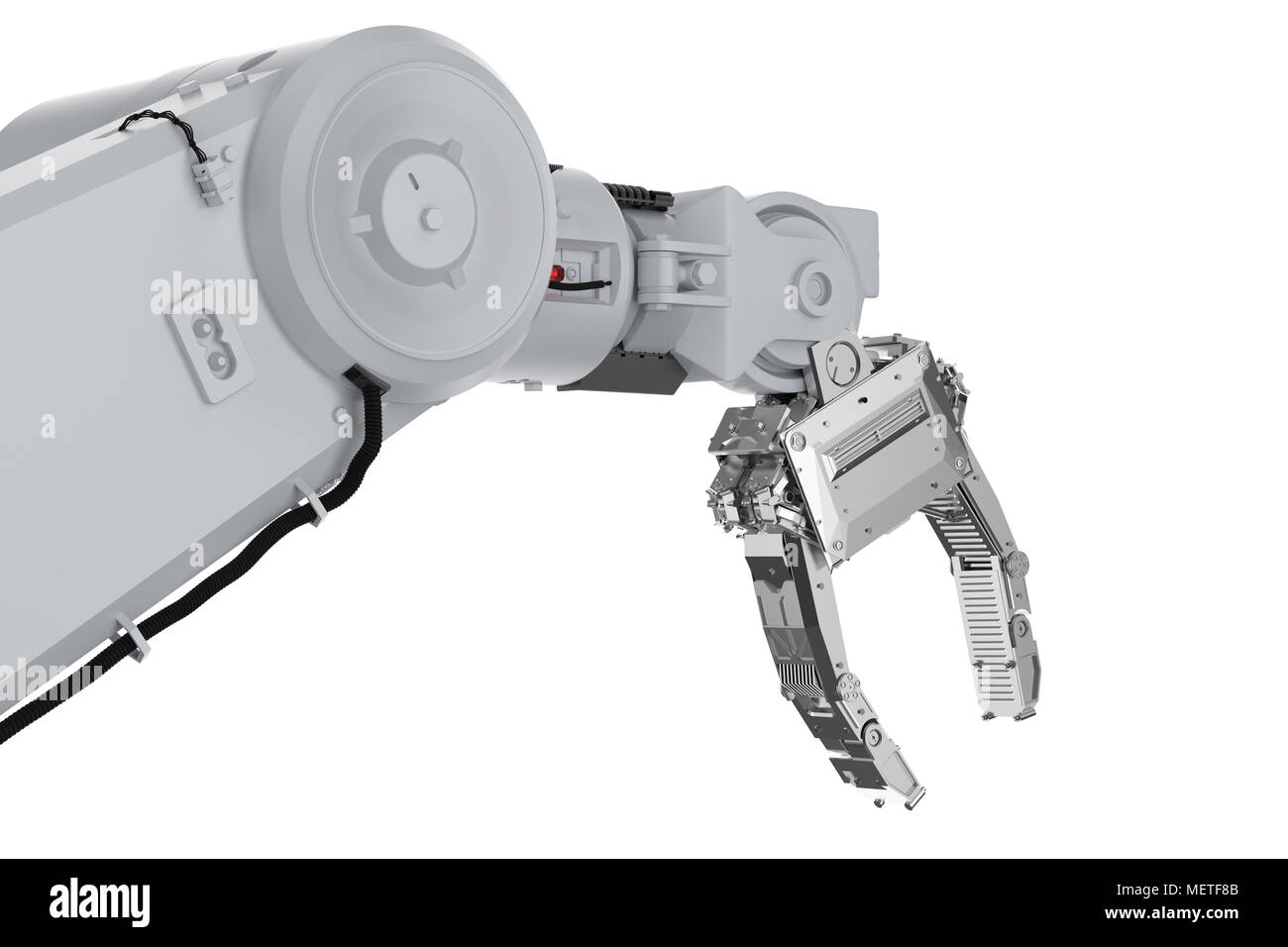 3d rendering robotic arm or robot hand isolated Stock Photo - Alamy