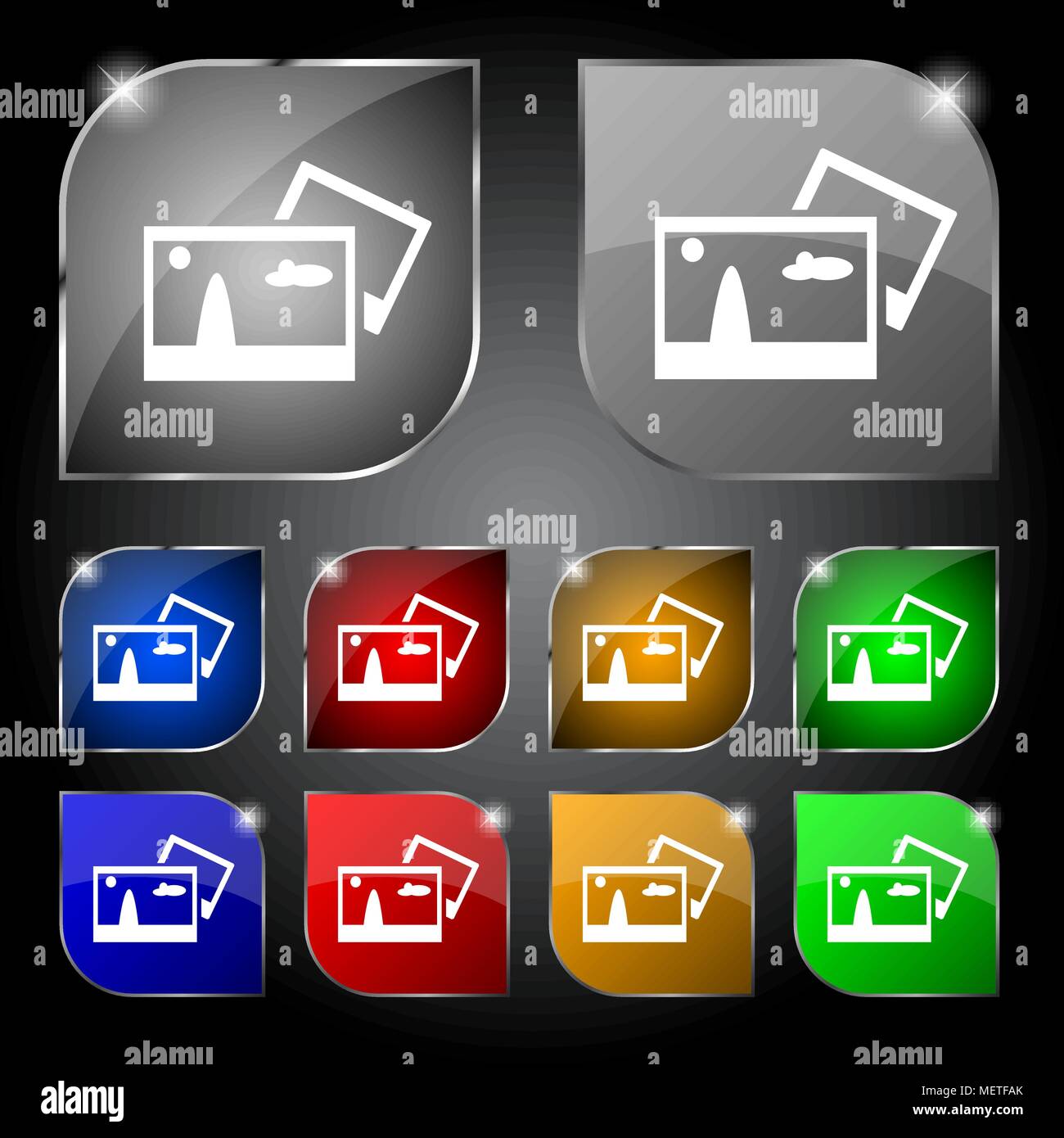 Copy File JPG sign icon. Download image file symbol. Set colourful ...