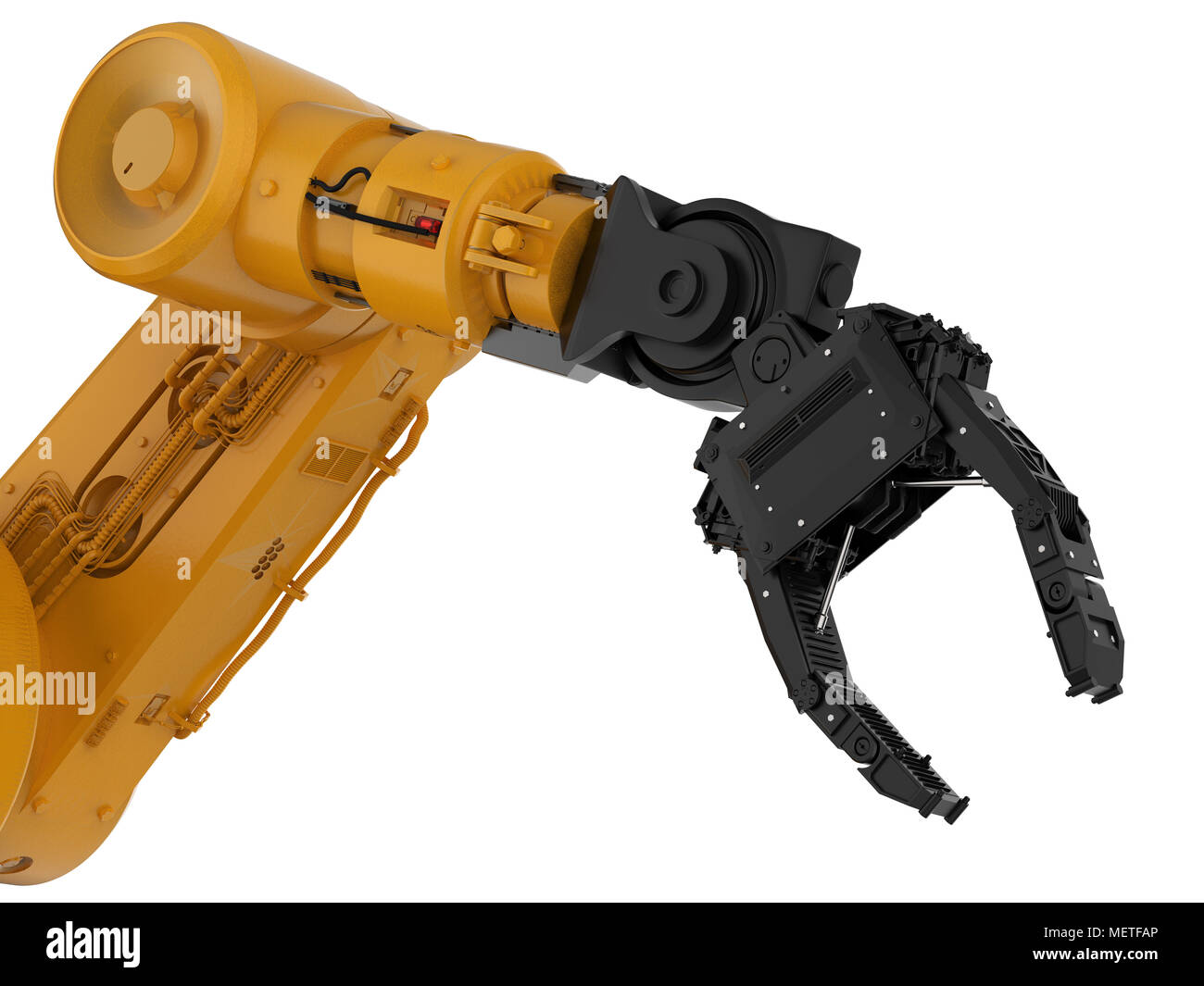 3d rendering robotic arm or robot hand isolated Stock Photo - Alamy