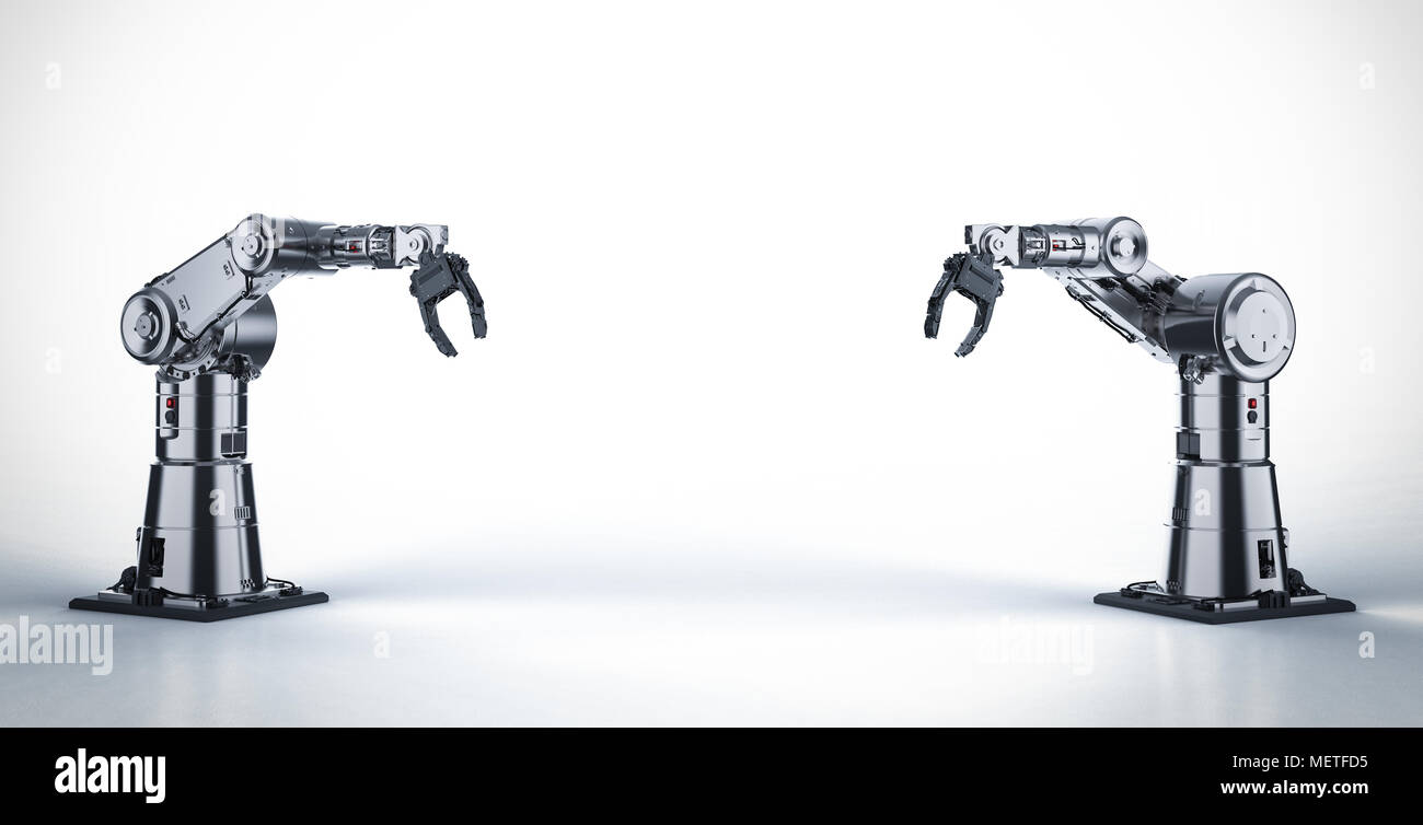 3d rendering robotic arm or robot hand Stock Photo - Alamy