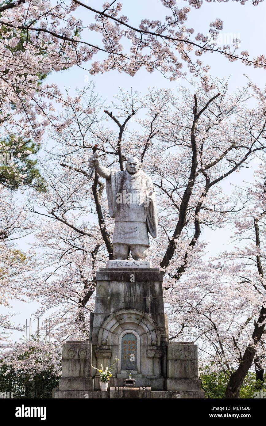 Statue of Nichiren, Ikegami Honmonji temple, Ota-Ku, Tokyo, Japan Stock ...