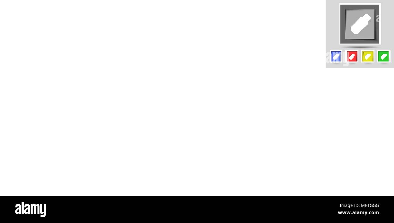 Usb sign icon. Usb flash drive stick symbol. Set colourful buttons ...