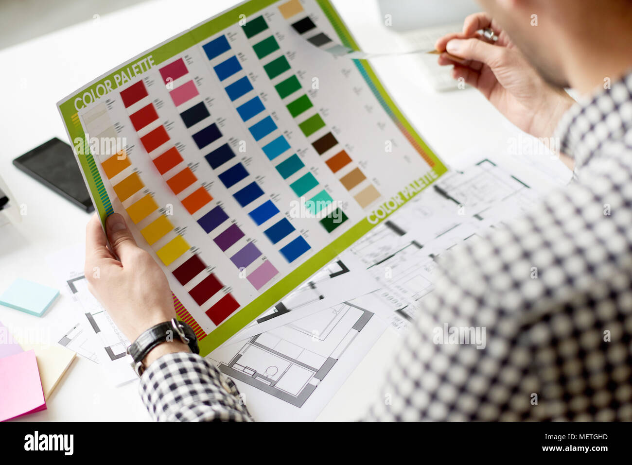 Thinking over Interior Design Stock Photo - Alamy