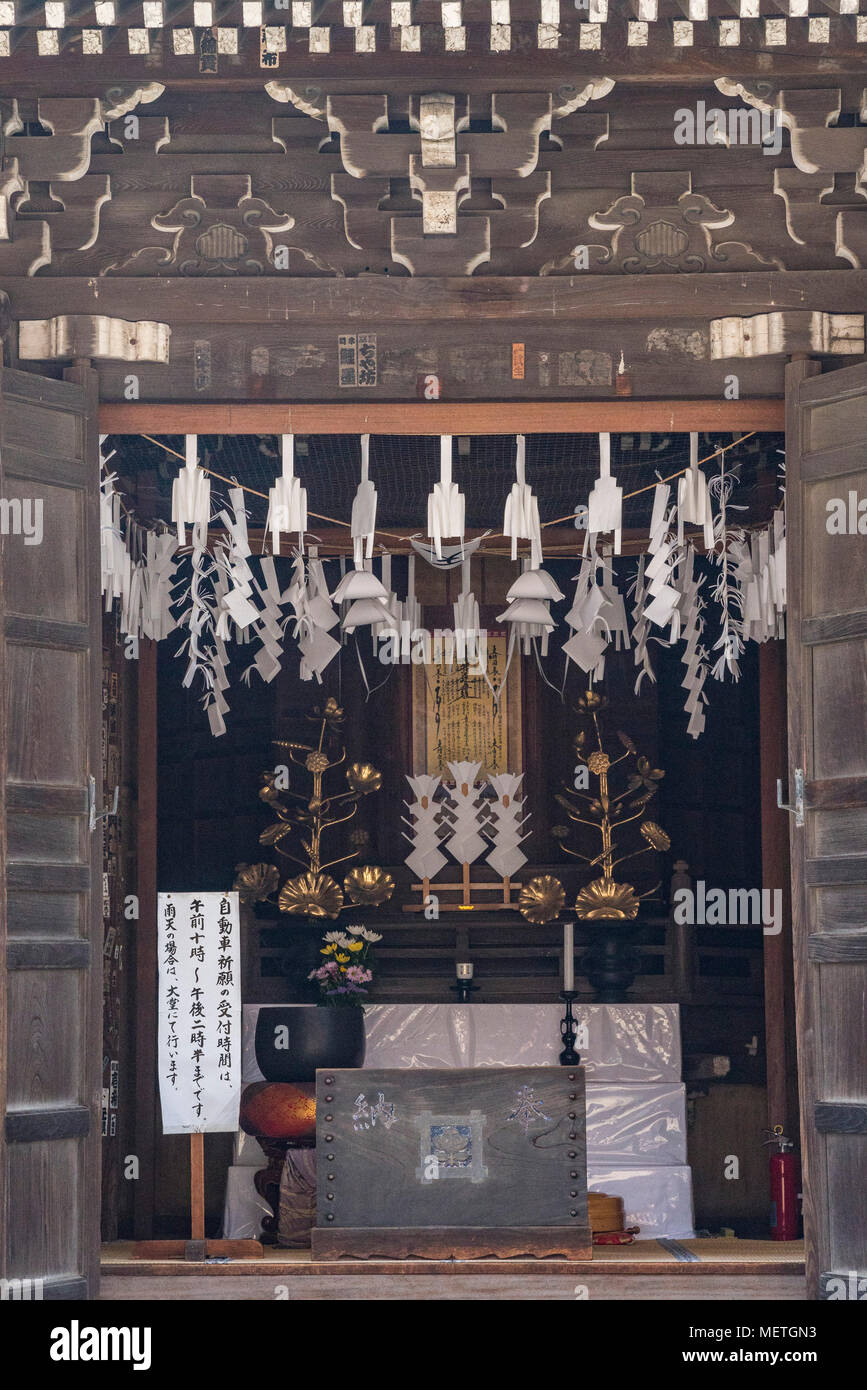 Ikegami Honmonji temple, Ota-Ku, Tokyo, Japan. Interior of Kyozou Stock ...