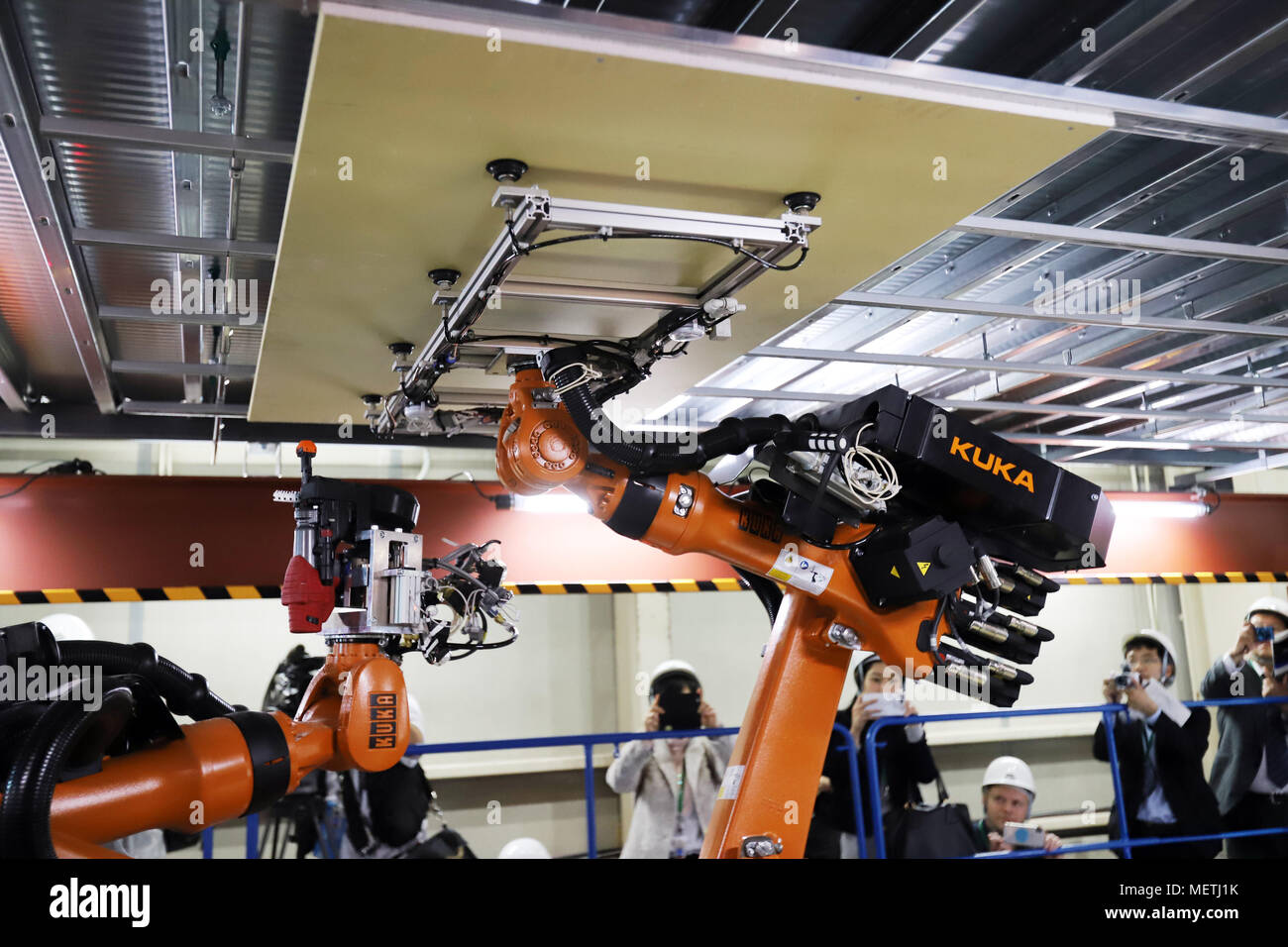 Tokyo, Japan. 23rd Apr, 2018. Japan's general contractor Shimizu ...