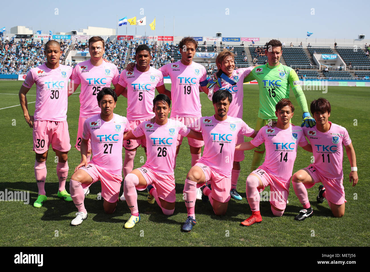 NHK Spring Mitsuzawa Football Stadium, Kanagawa, Japan. 22nd Apr, 2018 ...