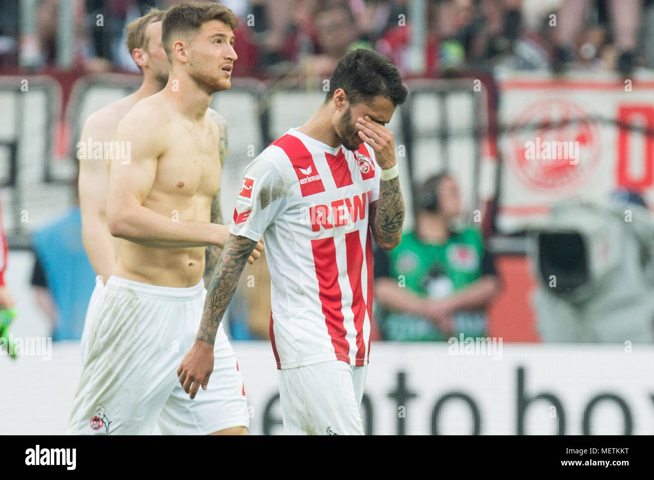Cologne, Deutschland. 22nd Apr, 2018. Leonardo BITTENCOURT (right, left ...