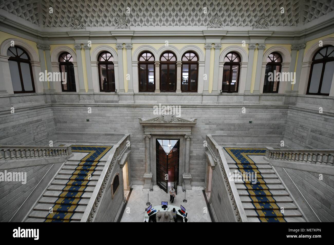 Madrid. 20th Apr, 2018. Photo taken on April 20, 2018 shows an interior ...