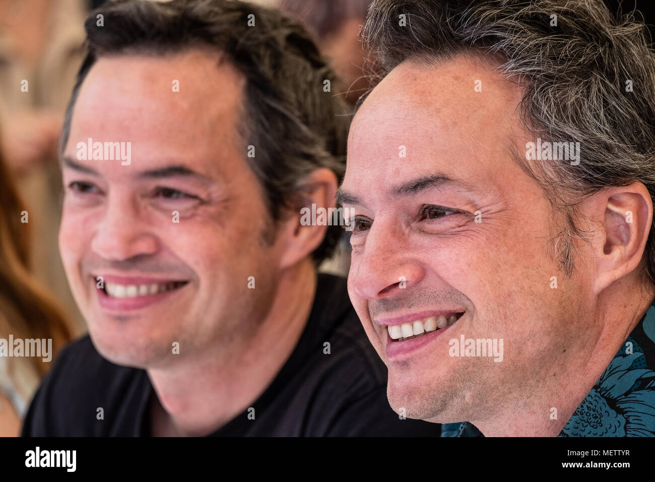 Barcelona, Spain. 23rd April, 2018. Famous chefs and twin brothers ...