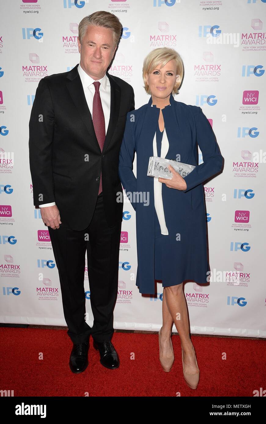 Joe scarborough and mika brzezinski hi-res stock photography and images ...