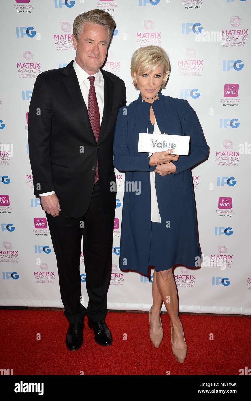 Joe scarborough and mika brzezinski hi-res stock photography and images ...