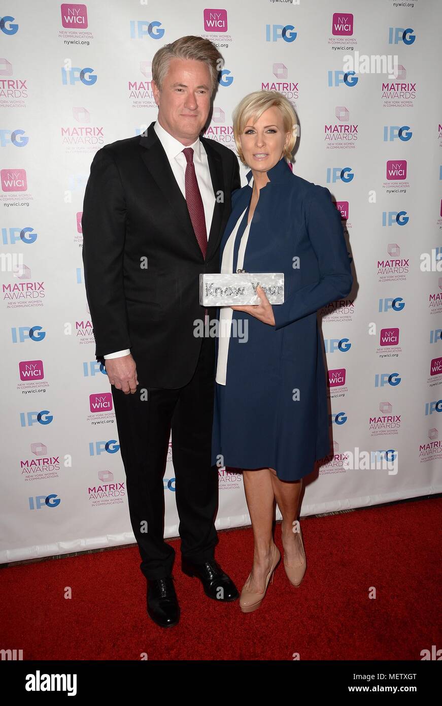Joe scarborough and mika brzezinski hi-res stock photography and images ...