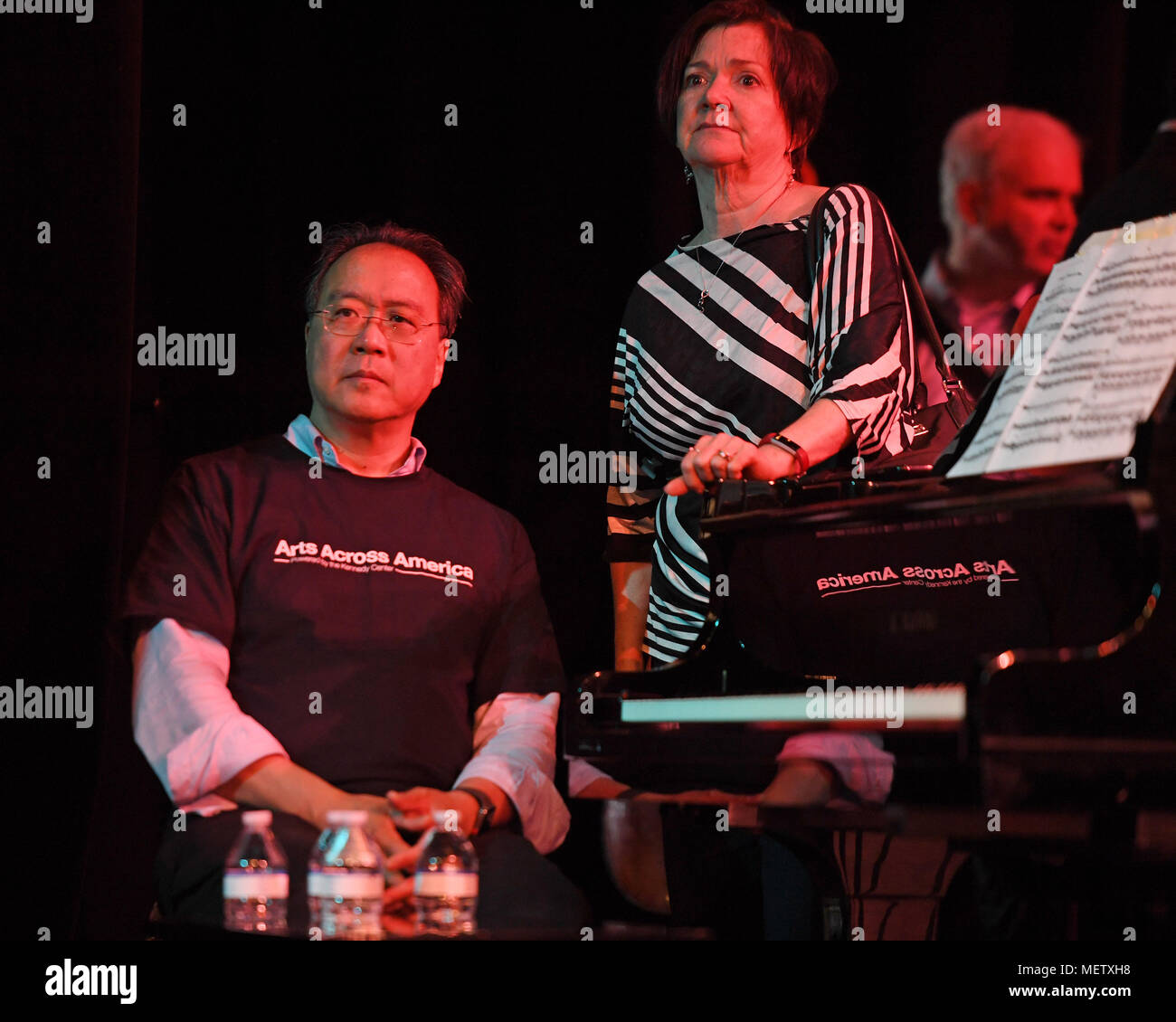 Fort Lauderdale FL, USA. 22nd Apr, 2018. Yo-Yo Ma performs during a ...